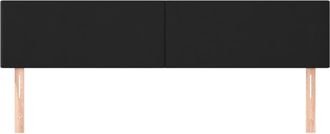 tidyard Kopfteile 2 STK.Bettkopfteil Bett-Kopfteil mit Holzbeinen Höhenverstellbar Polsterkopfteil für Bett, Betthaupt Bettzubehör Schlafzimmer,Abmessungen(je