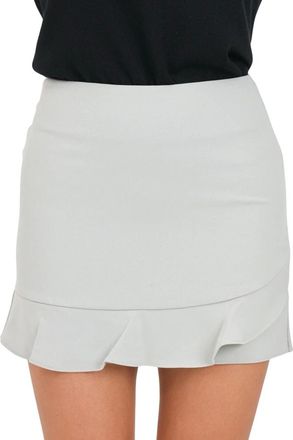 A|X Armani Exchange Femme, Jupes, Gris, Taille: 40 FR Minigonna Stondata