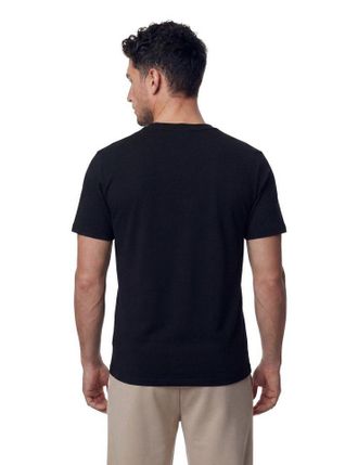 Guess T-Shirt TRIANGLE SPRAY TEE Rundhalsausschnitt, Baumwoll-Mix, Slim Fit