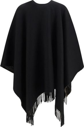 Fendi FF Zucca Wool and Cashmere Shawl - Black