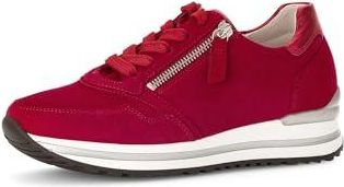 Gabor Femme Baskets, Dame Baskets Basses,Semelle int&eacute;rieure Amovible,Chaussure de Ville,Sneaker,Wedge Heels,Rouge (Rubin/Rosso),37.5 EU / 4.5 UK