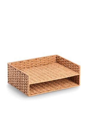 ZELLER PRESENT Briefablage, Natur, Metall, Papier, 32x24x11.5 cm, Arbeitszimmer, Bürozubehör