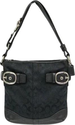 Coach Pre-owned Sac bandouli&egrave;re 19682 - Femme - Pre-owned - Noir - Taille: ONE Size