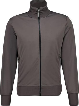 Palm Angels Homme, Sweatshirts et sweats &agrave; capuche, Gris, Taille: XL Back Curved Logo Track Jacket