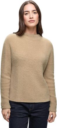 Street One Damen 3015603 Federgarn Pullover, Sanded beige, 40