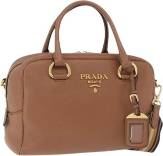 Prada Sac &agrave; main vintage doccasion - Femme - Pre-owned - Brun - Taille: ONE Size
