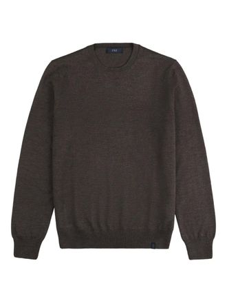 Fay Pullover mit rundem Ausschnitt - Braun