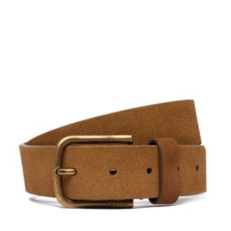 Calvin Klein G&uuml;rtel Calvin Klein Round Buckle Suede 35Mm Fixed LV04D7070G Braun