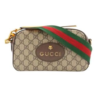 Gucci Sac pochette vintage doccasion - Femme - Pre-owned - Beige - Taille: ONE Size