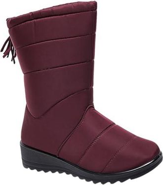 FOMIYES Neige pour Femme -hautes Chaudes et Imperm&eacute;ables Semelles &Eacute;paisses Antid&eacute;rapantes