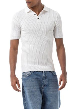 Red Bridge Poloshirt by Tarz Cool - Feinstrick, mit Knopfleistem, eleganter Casual-Look