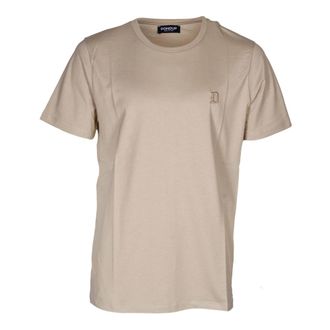 Dondup T-Shirt mit gesticktem Logo - - Tops - Herren - Beige - S