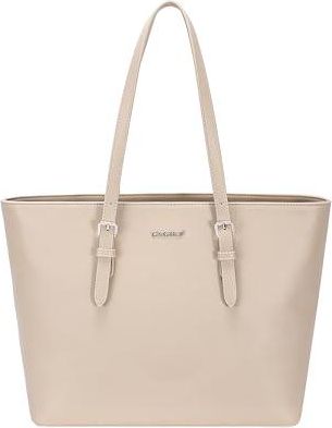 David Jones Sac &agrave; Main Shopping Femme Grand Format - Grand Cabas - Id&eacute;al sac cours - Cabas Fourre-Tout Cuir PU Anse Longue - Shopper Grande Capacit&eacute; A4 - Sac Etud