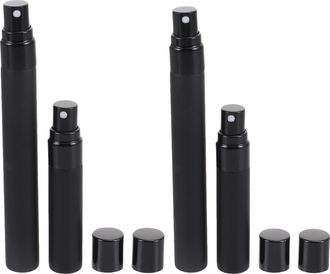 BESPORTBLE Levemolo 4 St&uuml;ck 5 teiliges Schwarzglas Parf&uuml;mzerst&auml;uber Nachf&uuml;llbare Leere Sprayflaschen f&uuml;r Damen Kompakt Reisefreundlich Praktische Duftflakons f&uuml;r