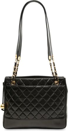 Chanel 1991-1994 Quilted Caviar Chain tote bag - Schwarz
