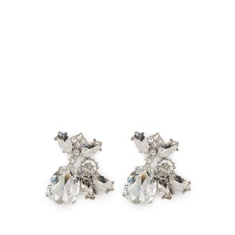 Self Portrait Crystal-embellished Cluster Earrings