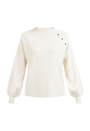 Dreimaster Dreimaster Strickpullover mit Rollkragen Damen Elfenbein