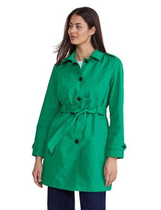 Street One Damen A201931 Trenchcoat, Fresh Spring Green, 44 EU