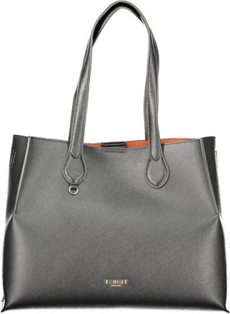 Twinset Texturierte Henkeltasche - - Bags - Damen - Schwarzk - ONE SIZE