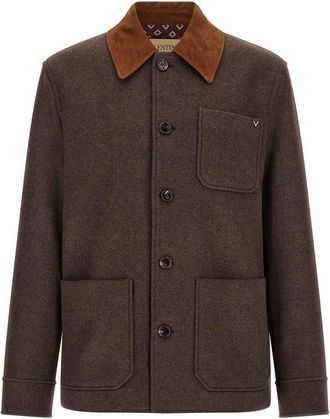 Valentino Garavani Kurzer Mantel - Braun