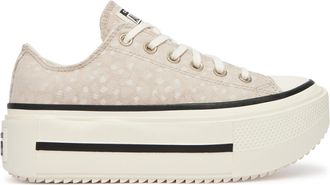 Converse Sneakers aus Stoff Converse Chuck Taylor All Star Lift Double Stack Platform Deer A17884C Beige