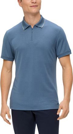 s.Oliver Black Label Herren 2142863 Polohemd, blau 5410, XXL