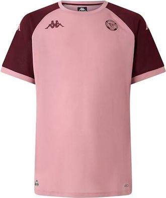 Kappa T-Shirt Rugby Adulte Trainning Mobika UBB (FR/ES, Alpha/Lettres, 3TG, Taille Normale, Taille Normale, Rose)