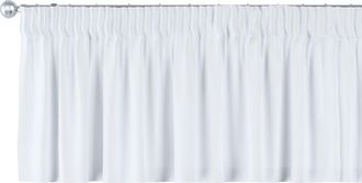 Dekoria Kurzgardine mit Kr&auml;uselband Schal Gardine Dekoschal 130 x 40 cm wei&szlig;