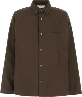 Fear of God Homme, Chemises, Brun, Taille: XL Surchemise en toile de coton