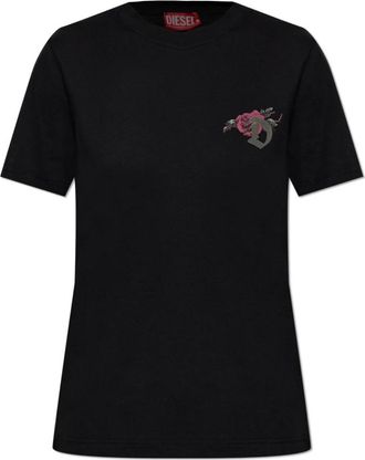 Diesel T-Reg-S1 T-Shirt - - Tops - Damen - Schwarzk - M