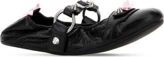 Balenciaga Blk-Rose Poudre-Slvr Ballerine Blk/rose Poudre/slvr Flat Shoes