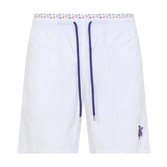 Vilebrequin Homme, Maillots de bain, Blanc, Taille: XL Moka Swim Shorts