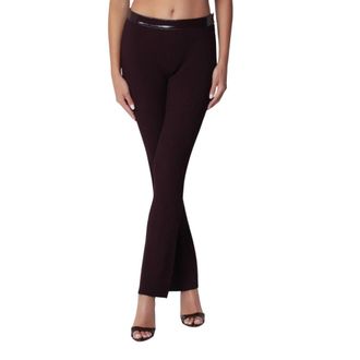 Courr&egrave;ges Femme, Pantalons, Violet, Taille: 36 FR Pantalon &Eacute;vas&eacute; Vinyle et Tricot