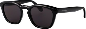 Ferragamo SF2040SE Black Acetate Sunglasses - Black