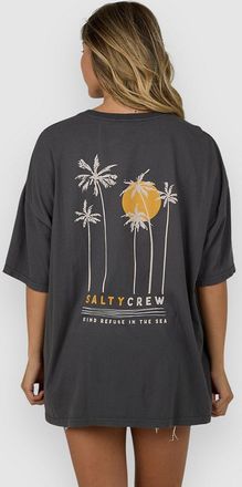 Salty Crew Palm Set Cover Up T-Shirt charcoal