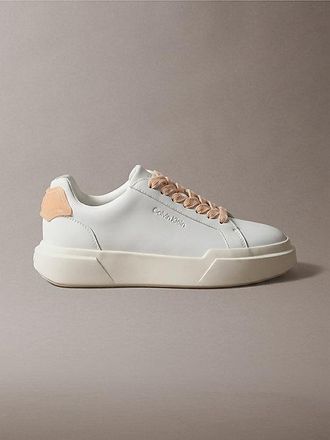 Calvin Klein Chunky Sneakers Mit Guter Traktion - Bright White/span Villa/off White - Damen - EU 39