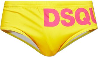 Dsquared2 Homme, Maillots de bain, Jaune, Taille: XS Logo Swim Brief