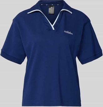 adidas Poloshirt mit Label-Stitching