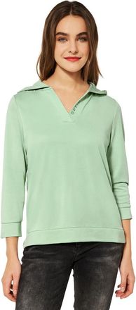 Street One Damen A318897 Kapuzenshirt 3/4 Arm, Clary Mint, 38