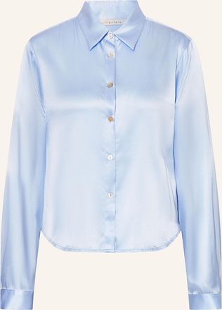 Lilienfels Lilienfels Hemdbluse Aus Seide blau