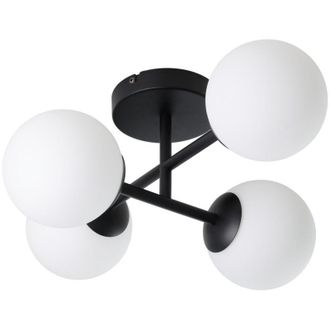 Eglo Plafonnier Castrovido 4 lumi&egrave;res noir - 902094