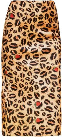 Alessandro Enriquez Femme, Jupes, Multicolore, Taille: 38 FR Midi Pencil Skirt