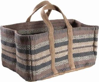 Aubry Gaspard Sac à bûches en Toile de Jute épaisse Pampa