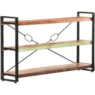 vidaXL Vidaxl - Biblioth&egrave;que de style industriel avec 3 &eacute;tag&egrave;res multicolores diff&eacute;rentes tailles disponibles taille : 140 x 30 x 80 cm