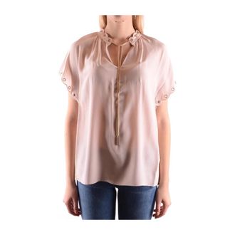 Michael Kors Oversized Bluse mit flatternden &Auml;rmeln - - Blouses & Shirts - Damen - Rosa - XS