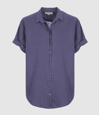 Xirena Chemise Channing Coton Marlin Blue