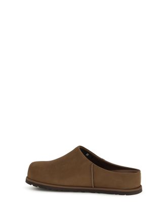 UGG Mens Leather Mules Otzo Dark Chestnut Calf Sandal