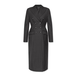 Dolce & Gabbana Doppelreihiger Mantel - - Coats - Damen - Grau - S