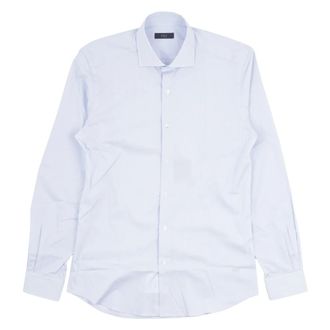 Fay Homme, Chemises, Bleu, Taille: M Chemise Popeline Stretch &agrave; Col Fran&ccedil;ais