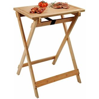 KESPER Table de jardin pliante, bambou, KESPER
